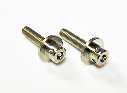 Custom Works 8548 SILVER TITANIUM WING MOUNT BOLTS (2) – Track Star R/C