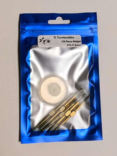 TRACK STAR Titanium Turnbuckle Set - Custom Works Rocket 5 & Outlaw 5 ...